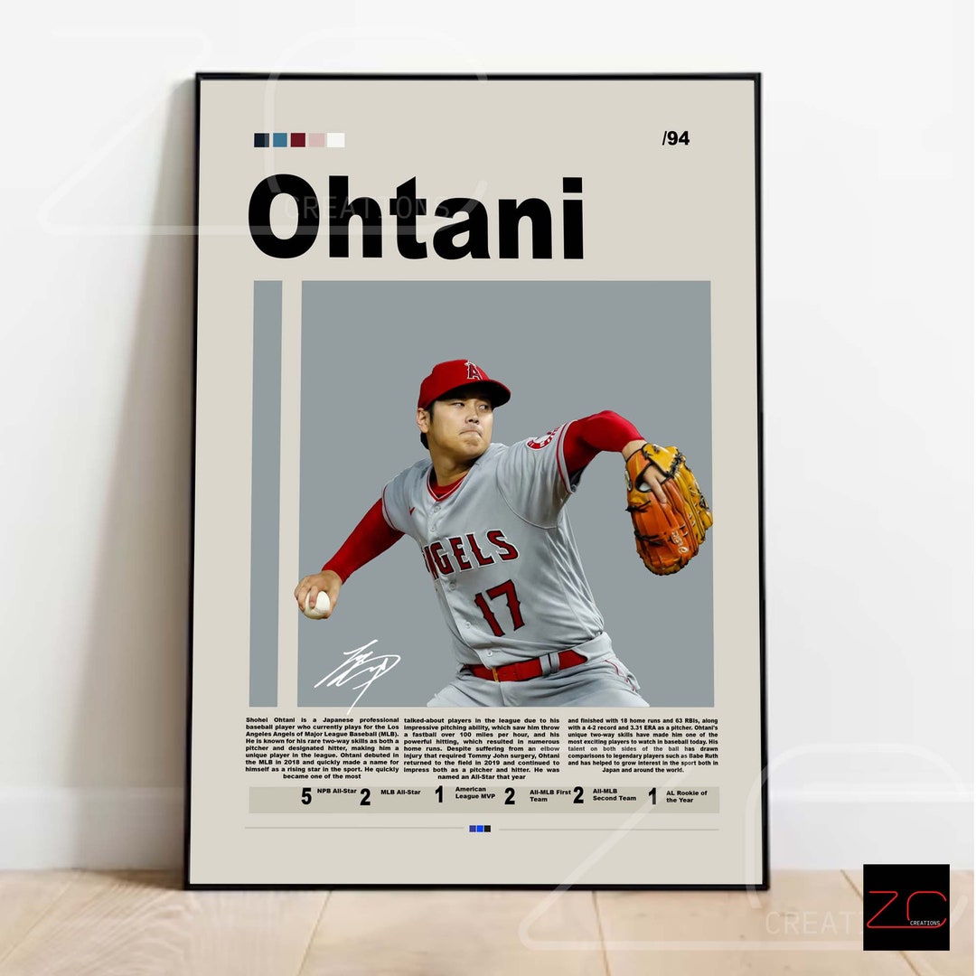 Shohei Ohtani Poster Digital Download Los Angeles Angels - Etsy Australia