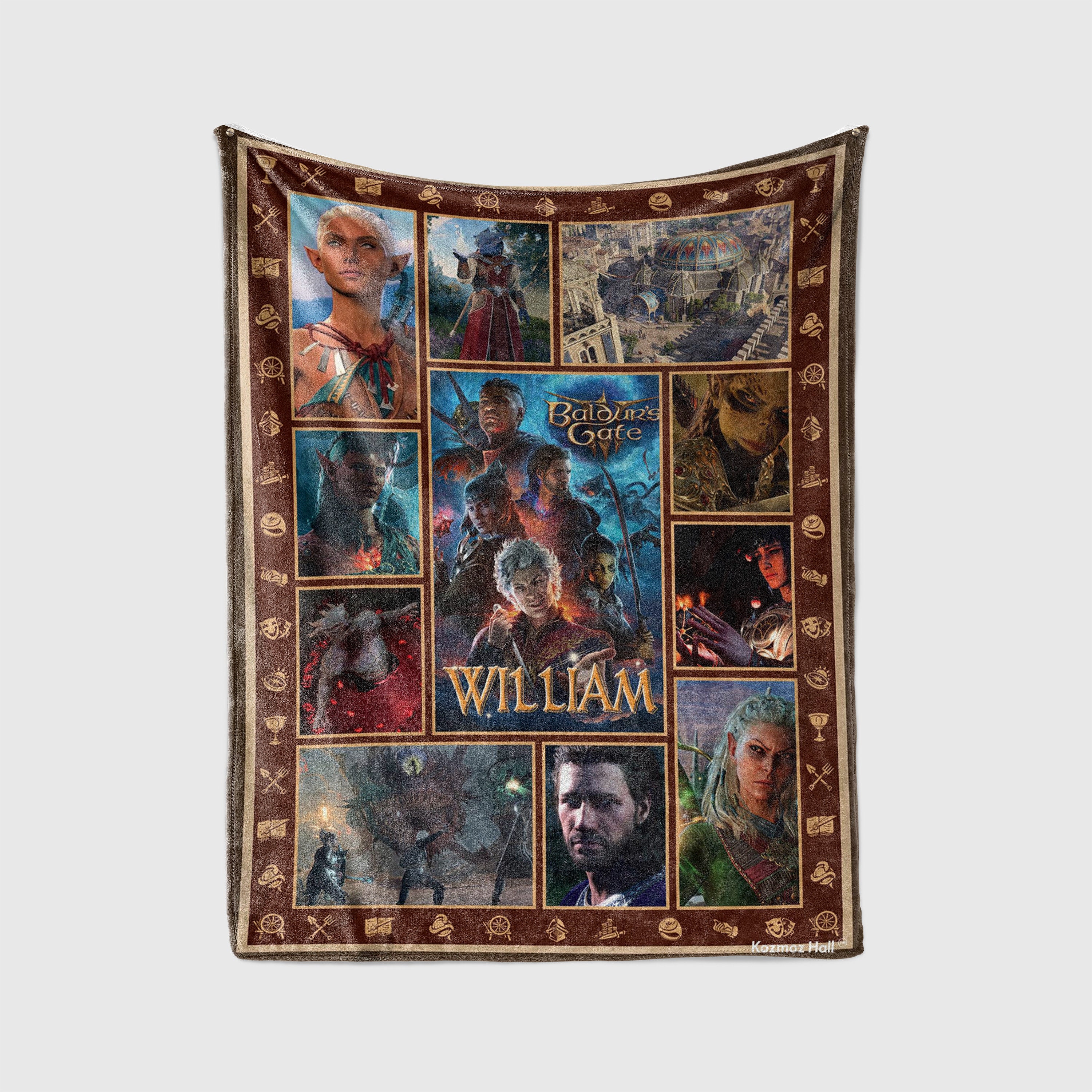 Baldurs Gate 3 Sherpa Blanket Baldurs Gate Astarion High Elf Quilt ...