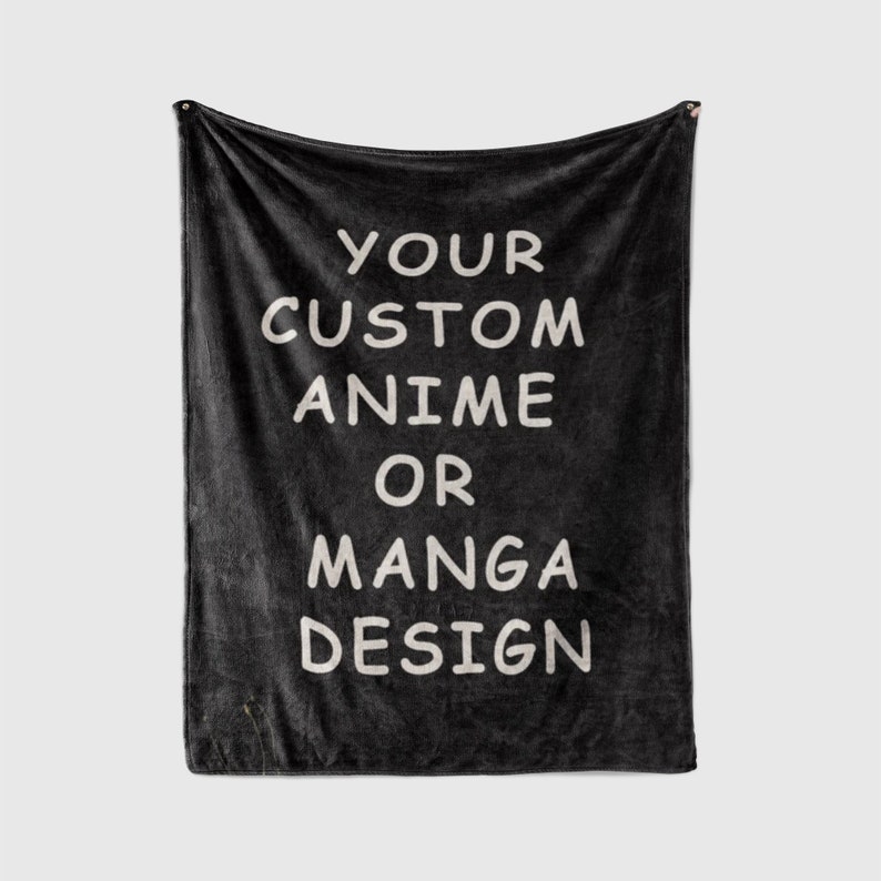 Custom Unique Anime Manga Woven Blanket Personalized Anime Tapestry ...