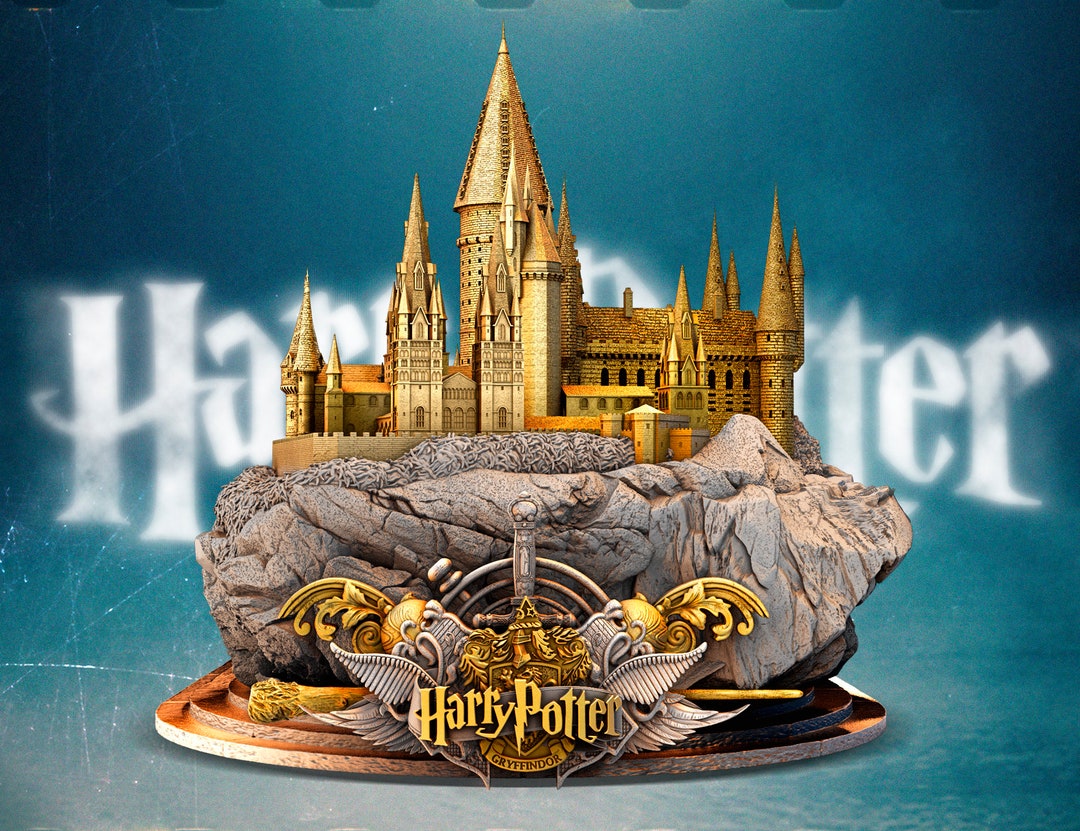 Scale Model of Hogwarts Castle, From the Harry Potter Saga. 3D Resin ...