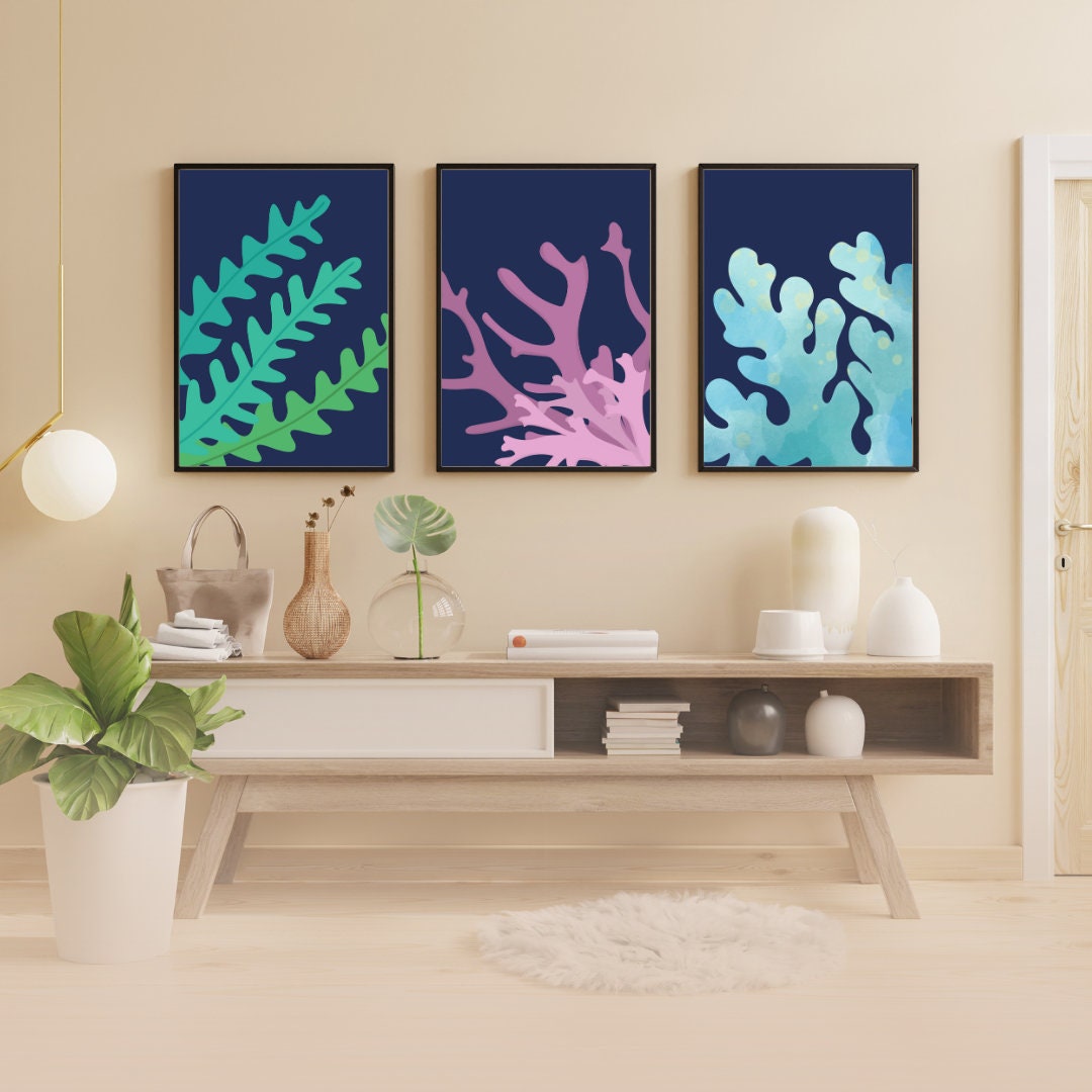 Seaweed Wall Art Posters Printables, Underwater, Under the Sea - Etsy
