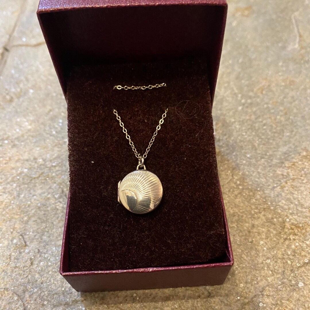 Sterling Silver Locket & Chain - Etsy