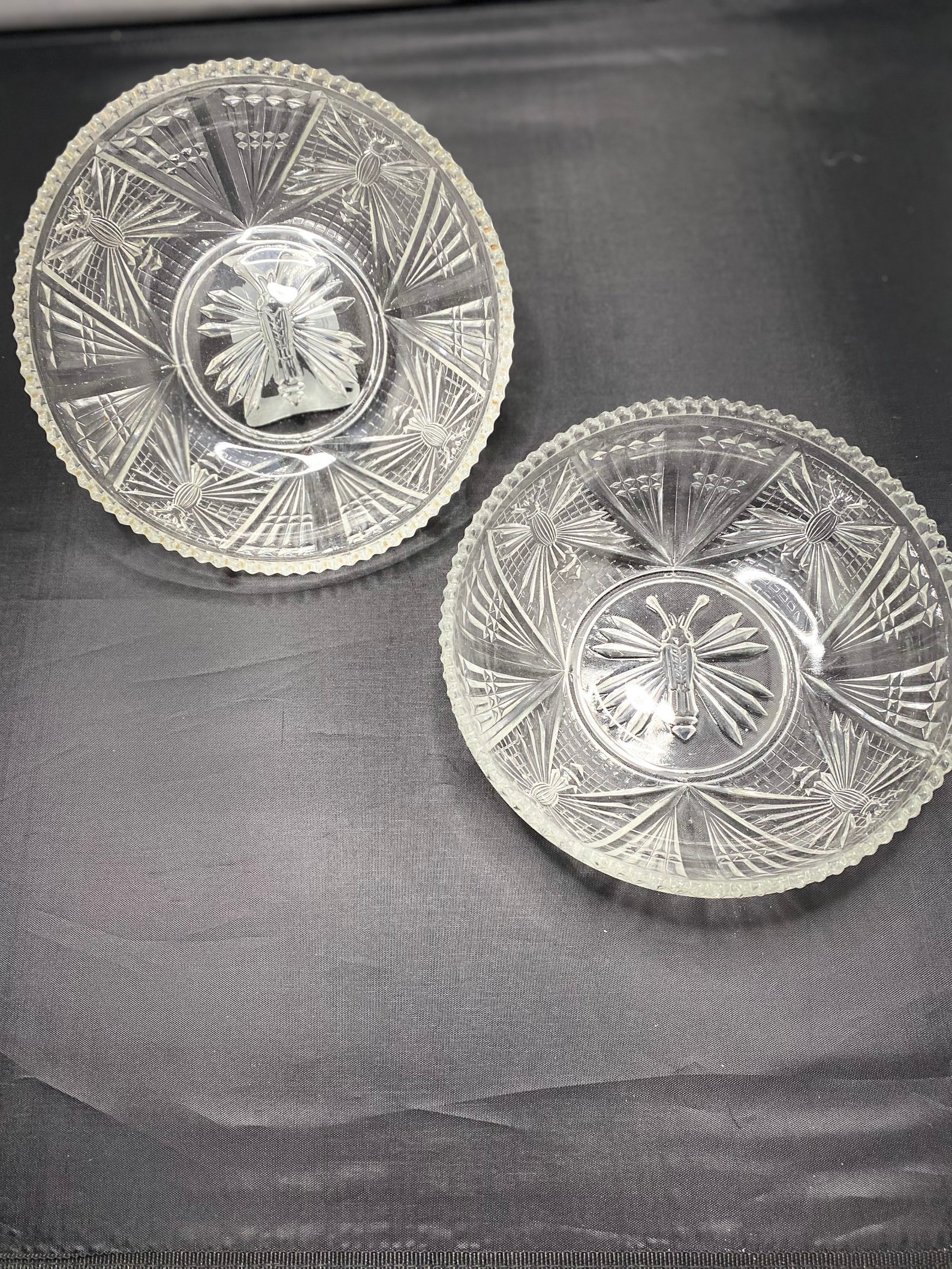 Cut Glass Dishes - Etsy