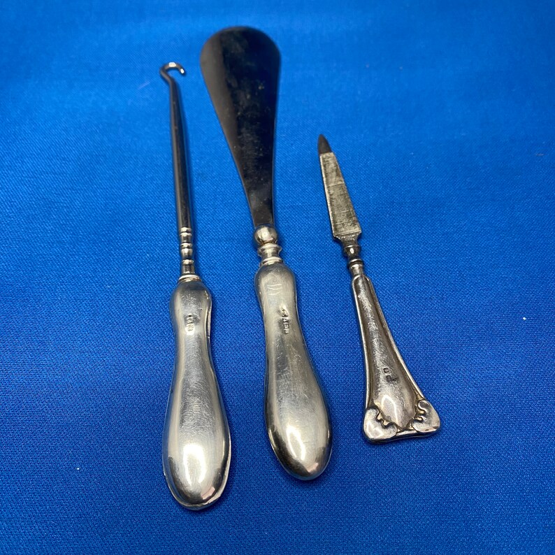 Hallmarked Silver Set - Etsy