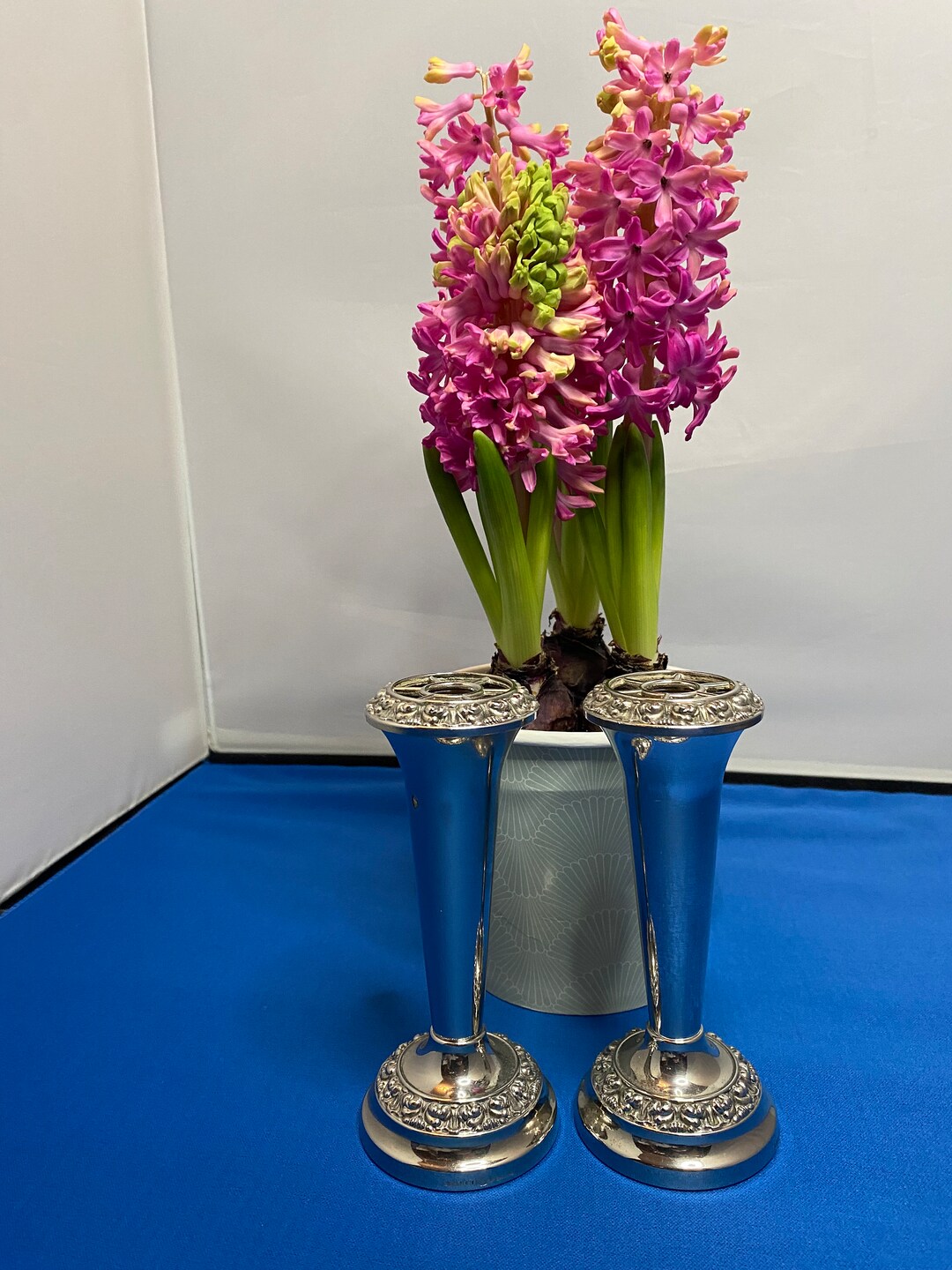 Silver Plated Vases - Etsy UK