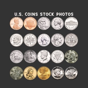 20 US Coins Stock Photos US Currency Images Penny, Nickel, Dime ...
