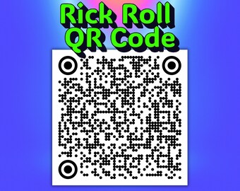 Rick Roll Qr Code - Etsy
