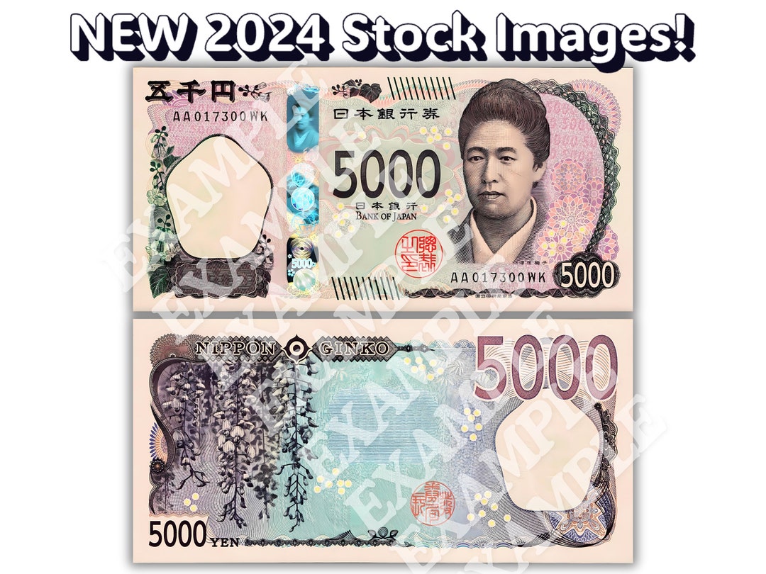 NEW 2024 Japan 5000 Yen Stock Photo Bank of Japan New Five Thousand Yen ...