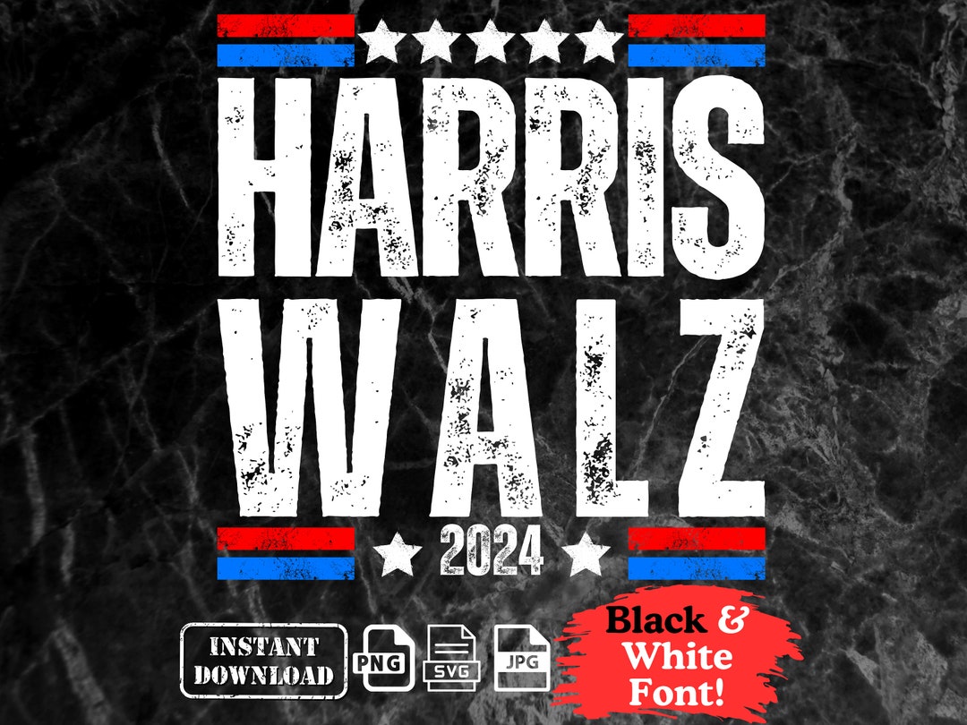 Kamala Harris Tim Walz PNG, SVG, Kamala Png, Kamala Svg, Kamala Harris ...