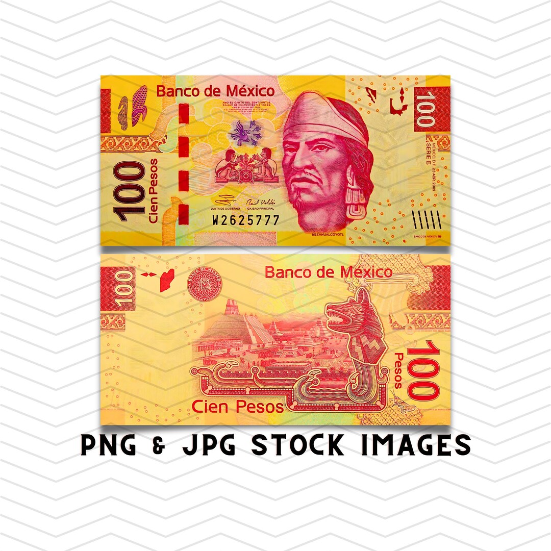 100 Peso Mexican Banknote Stock Photos Series F Cien Pesos Mexico Hundred Peso Dollar Bill Money ...