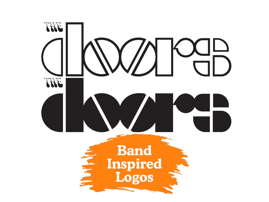 The Doors Band Inspired Logo Design for Shirt, Sticker, Hoodie, Jim ...