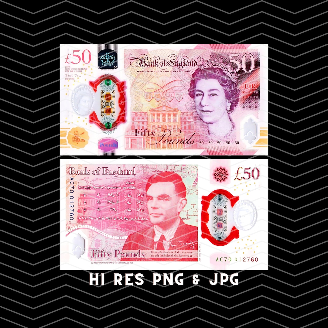 50 Pound Sterling Stock Image Front Back Hi Res 50 Pound PNG & JPG Bank ...