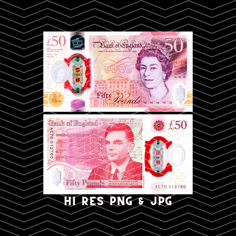 50 Pound Sterling Stock Image Front Back Hi Res 50 Pound PNG & JPG Bank ...