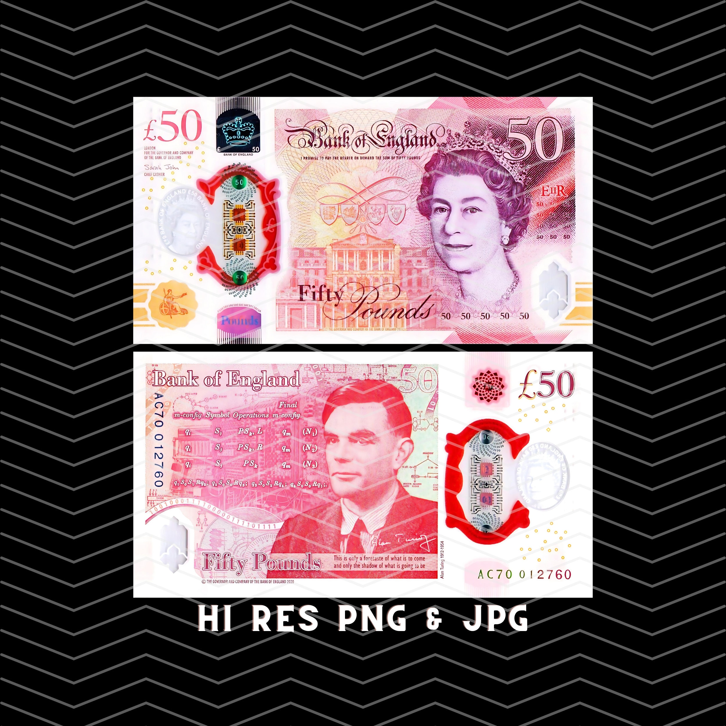 50 Pound Sterling Stock Image Front Back Hi Res 50 Pound PNG & JPG Bank ...