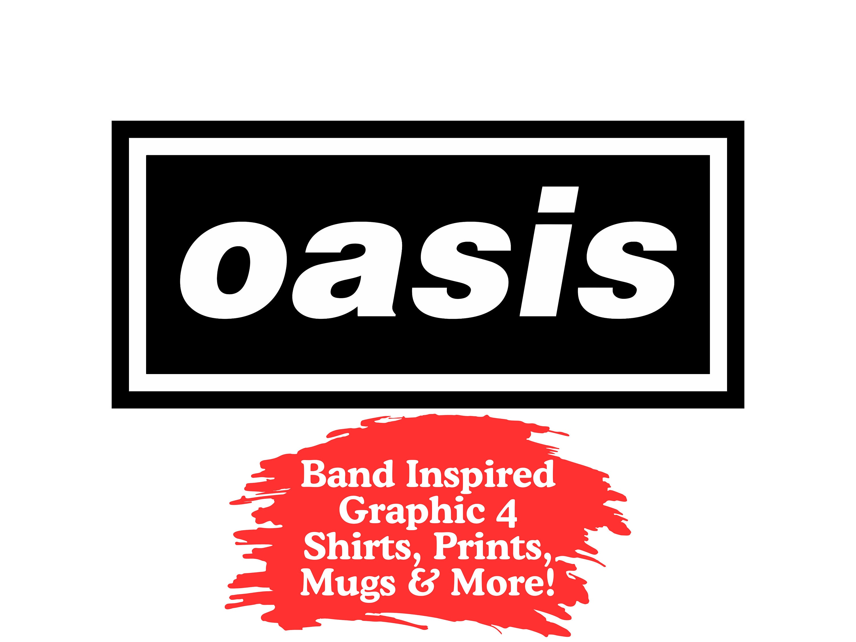 Oasis SVG, Oasis PNG, Oasis Band Inspired Logo Design for Shirt ...