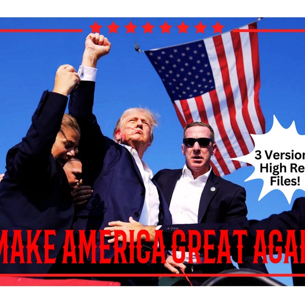 Donald Trump Shot Svg - Etsy