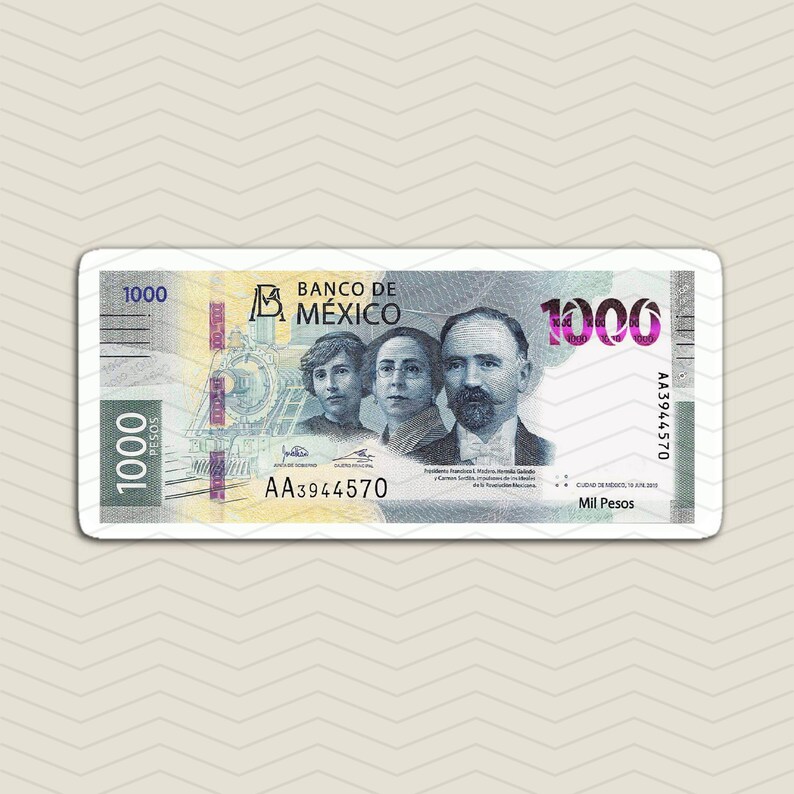 1000 Peso Mexican Banknote PNG & JPG Stock Photos Banco De Mexico Mil ...