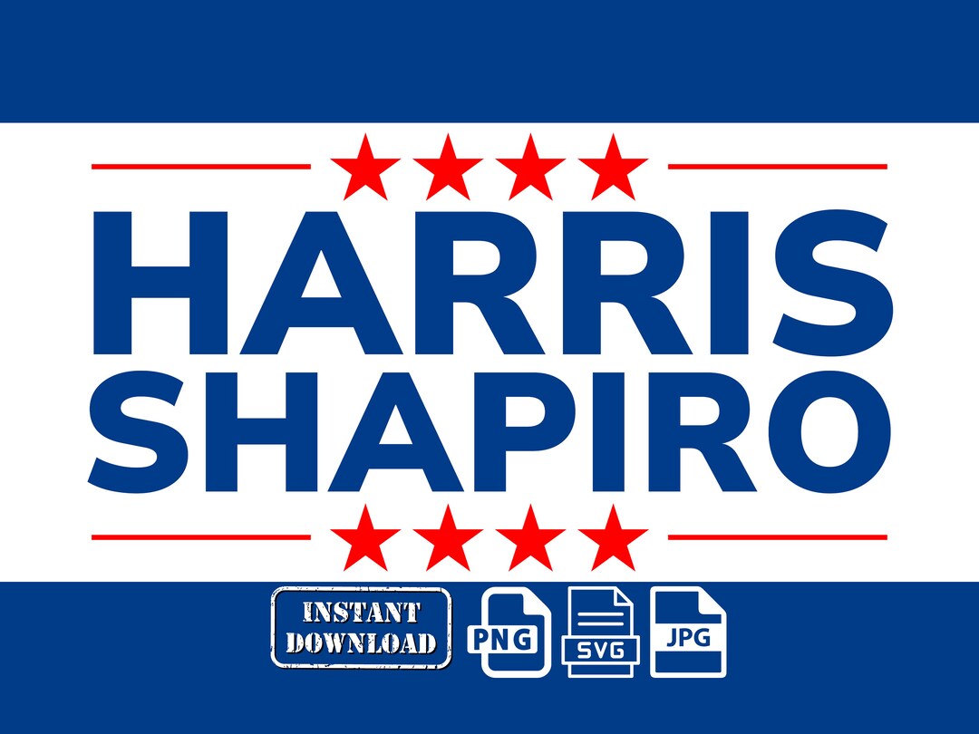 Harris Shapiro SVG, Kamala Harris PNG, Kamala Harris Josh Shapiro SVG ...