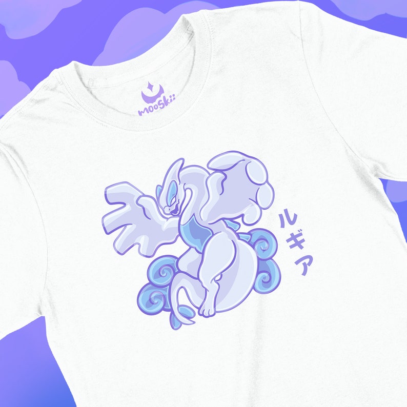 Lugia Pokemon Inspired T-shirt Kawaii Gaming Gift - Etsy
