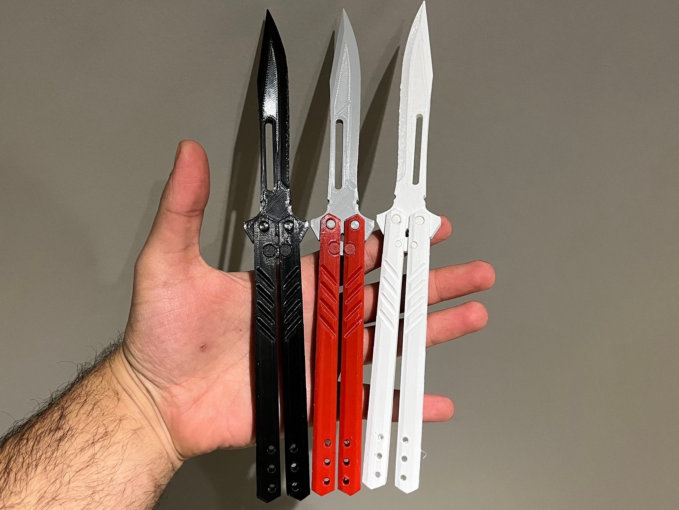 Balisong Trainer 3D Printed Butterfly Knife - Etsy Sweden