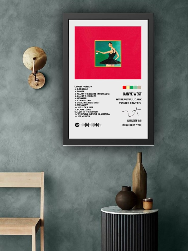My Beautiful Dark Twisted Fantasy Poster Digital Download - Etsy