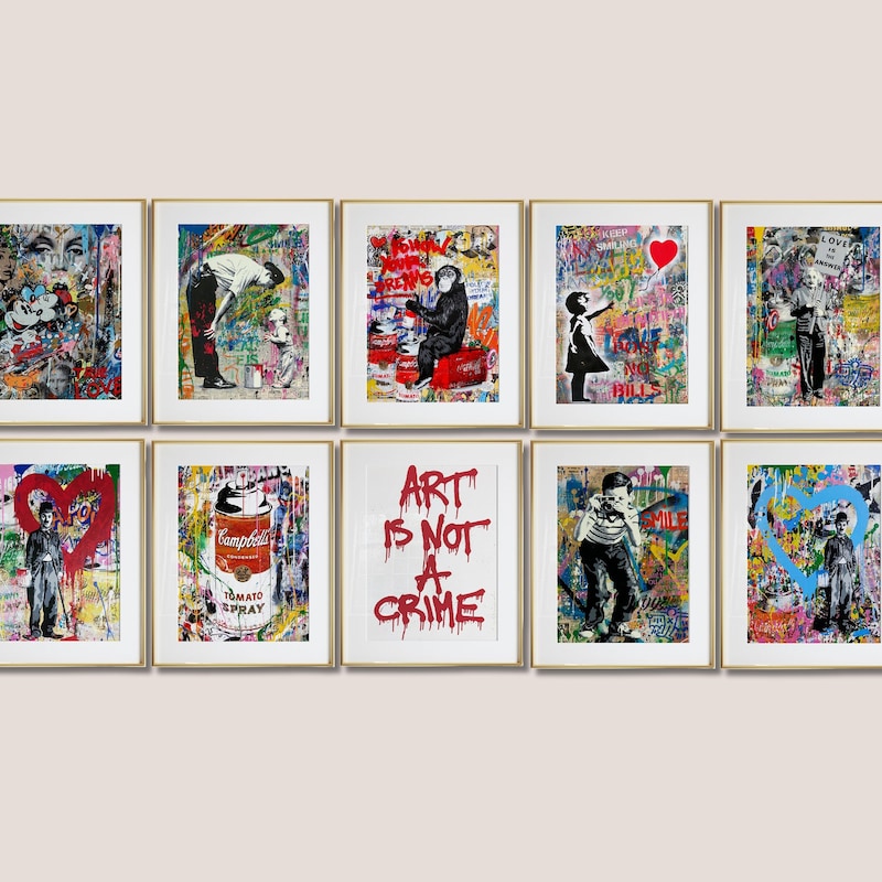 Graffiti Pop Art Set - Etsy