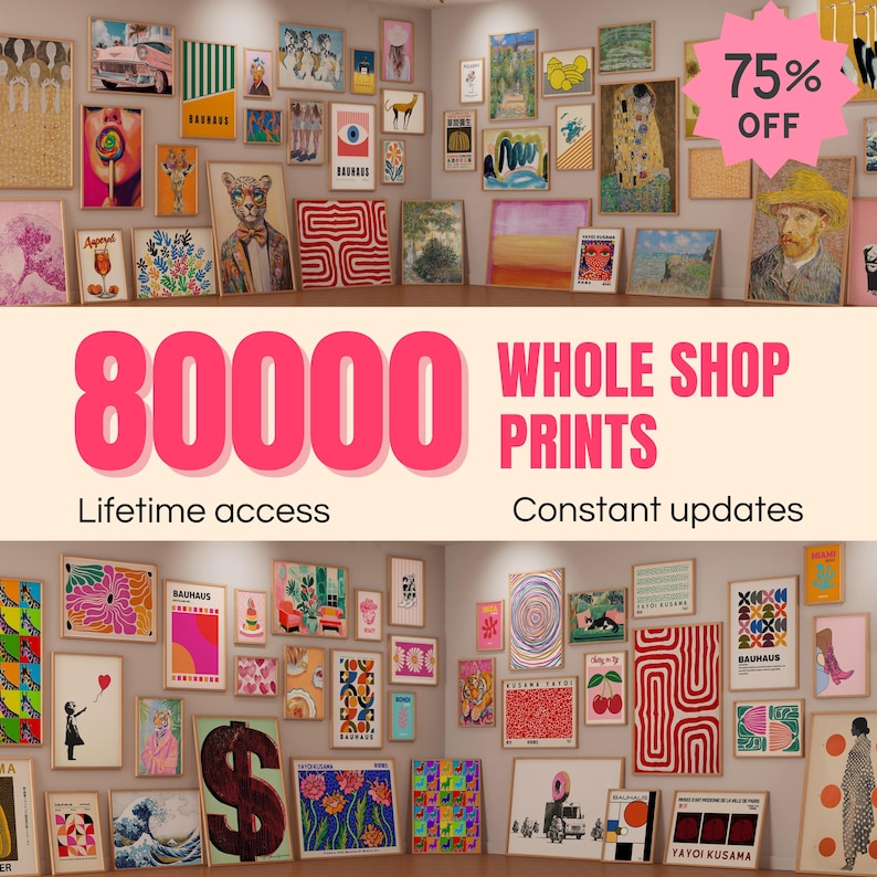 ENTIRE STORE SALE 80k Mega Bundle Wall Art, Printable Wall Art ...