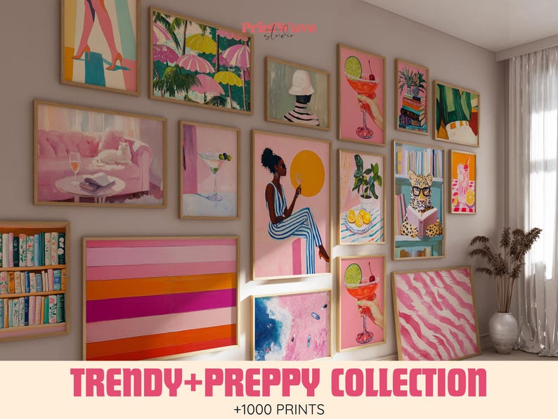 9000 Trendy Wall Art, MEGA BUNDLE, Maximalist Wall Art, Maximalist ...