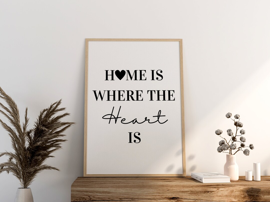Heart Poster,decorative Wall Prints,positive Quotes,minimalist Printing ...
