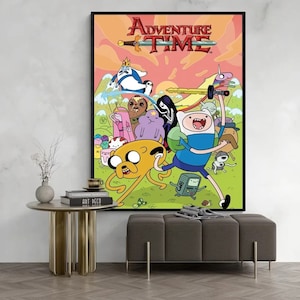 Cartoon Adventure Times Poster Adventure Time With Finn and Jake Poster ...