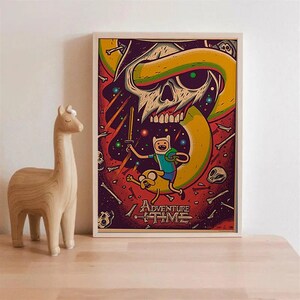 Adventure Time Cartoon Movie Poster, Adventure Time Print Poster, No ...