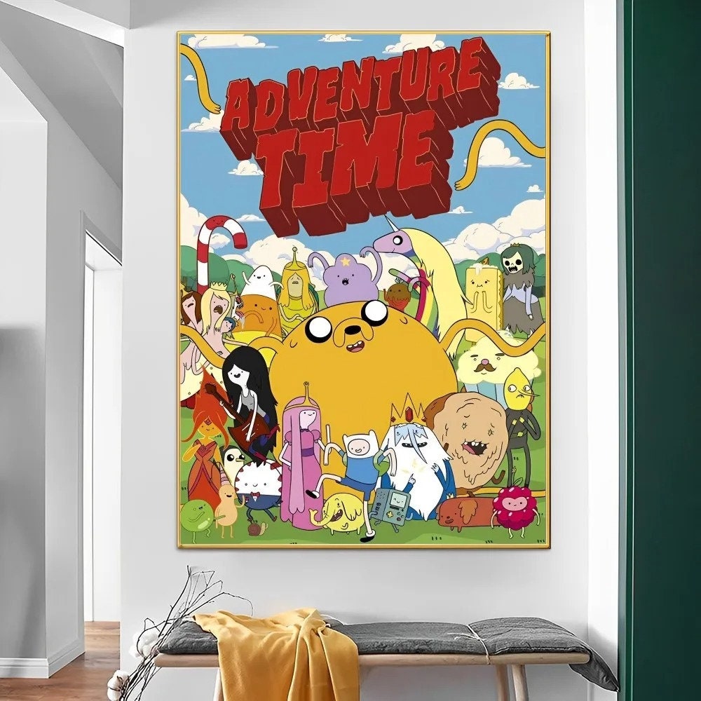 Cartoon Adventure Times Poster Adventure Time With Finn and Jake Poster ...
