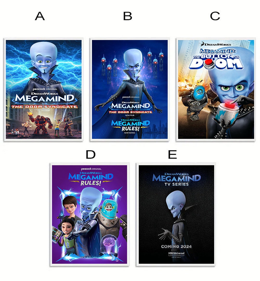 Megamind Vs. the Doom Syn Cate 2024 Poster, Megamind Rules 2024 Movie ...