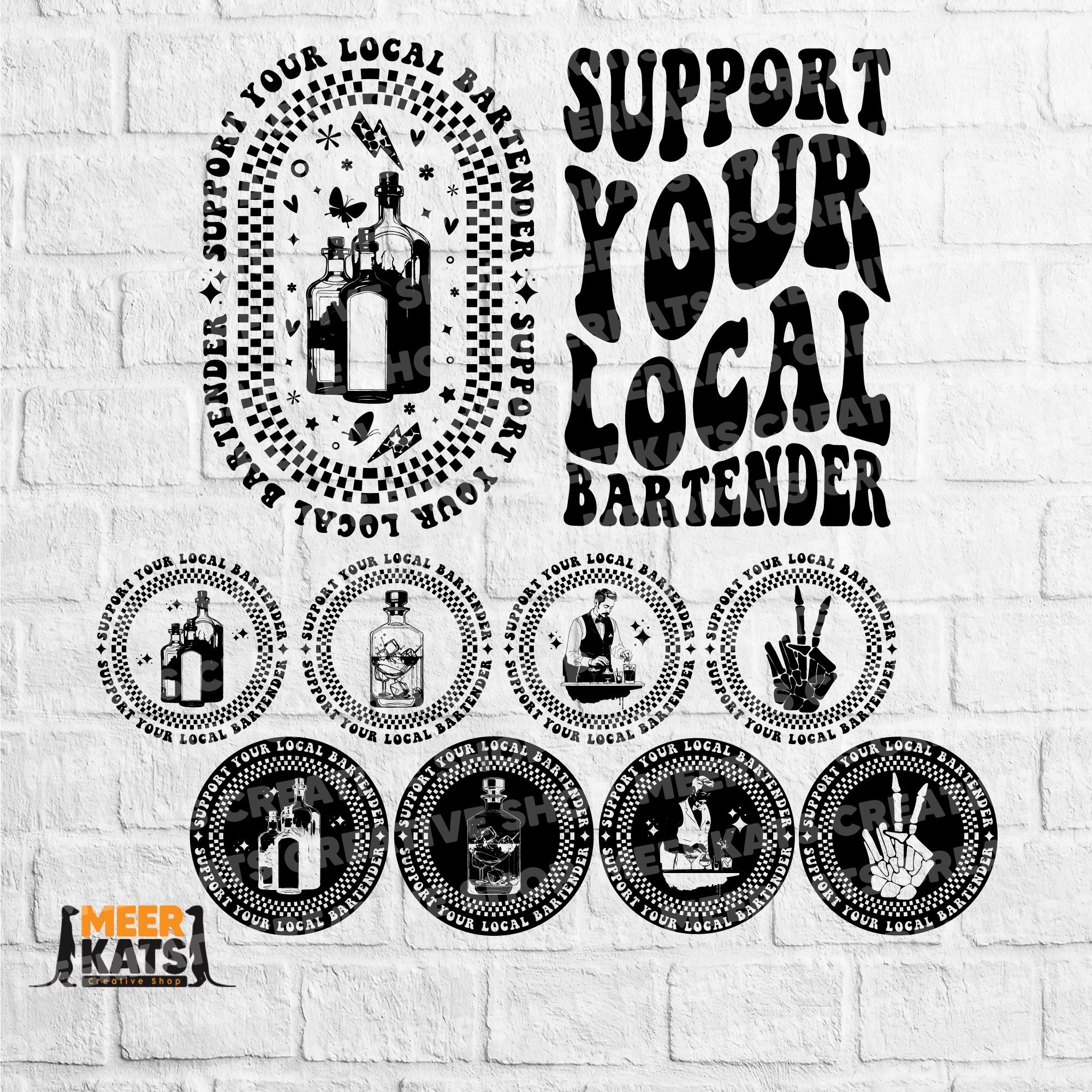 Support Your Local Bartender Svg, Funny Adult Svg, Bartender Shirt Svg ...
