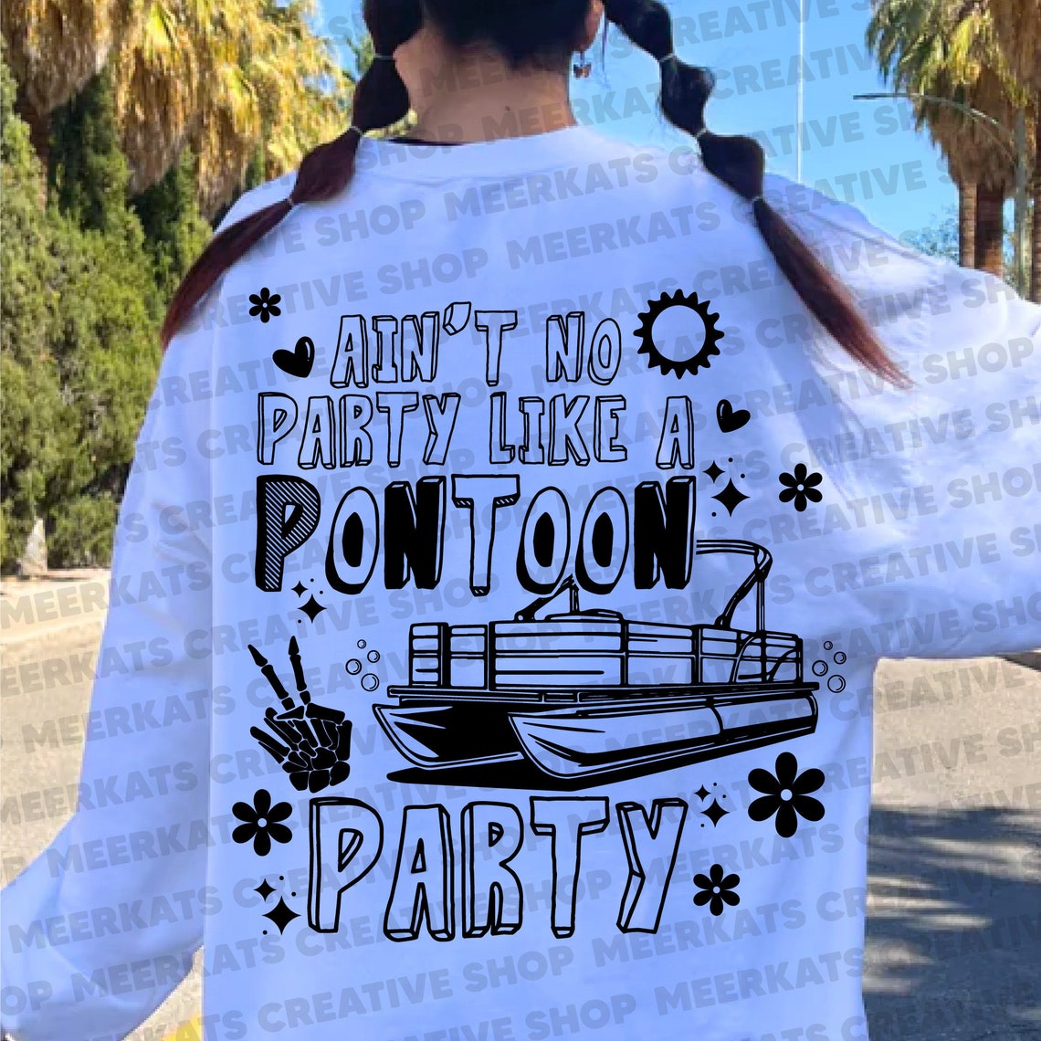 Ain't No Party Like A Pontoon Party Svg, Summer Svg, Boating Svg ...