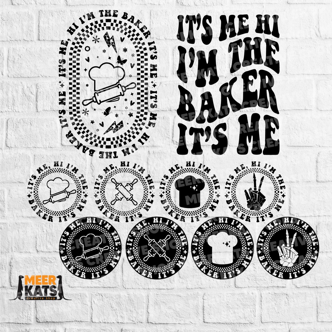 It's Me Hi I'm the Baker It's Me Svg, Pastry Chef Svg, Popular Svg ...