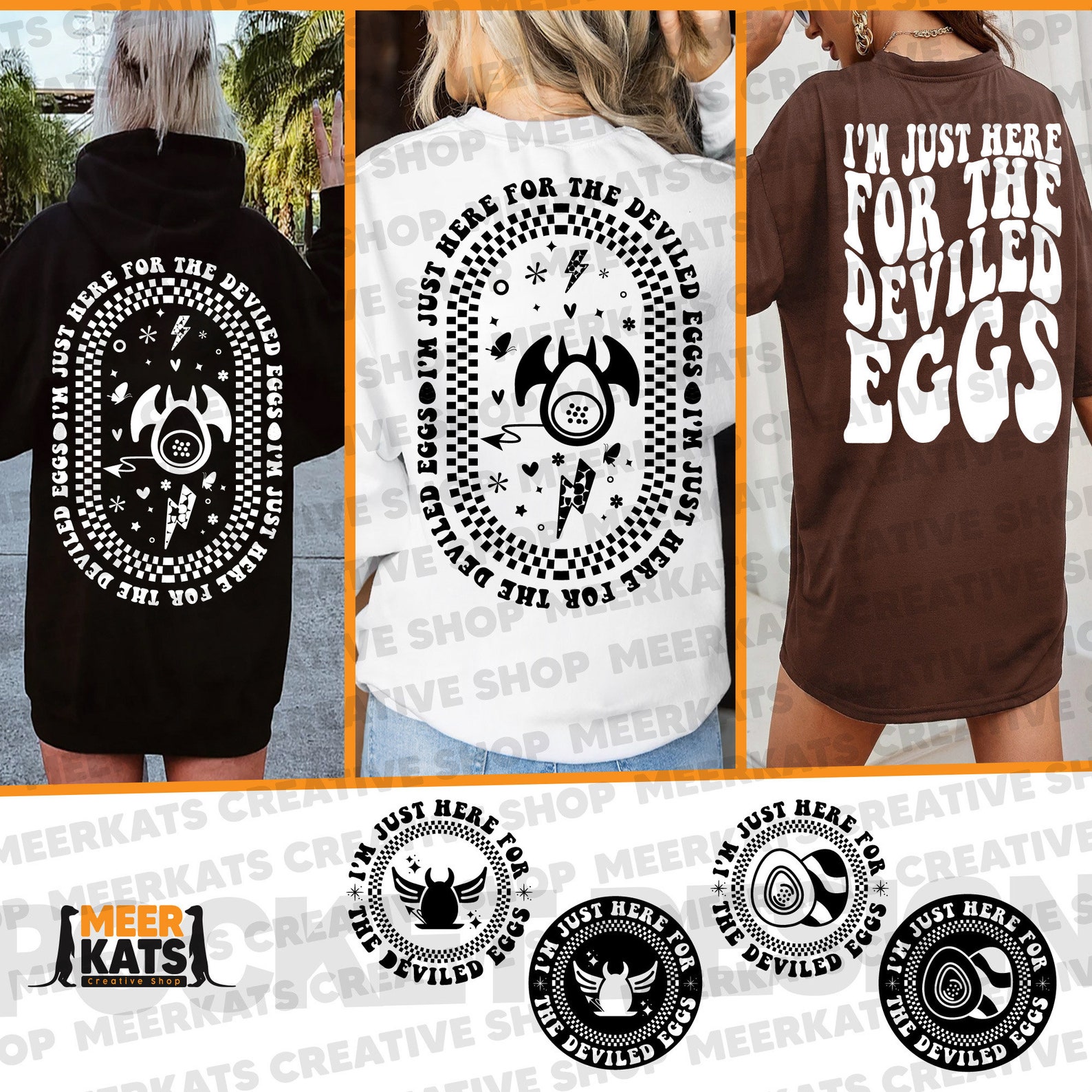 I'm Just Here for the Deviled Eggs Svg, Adult Humor Svg, Fall Quotes ...