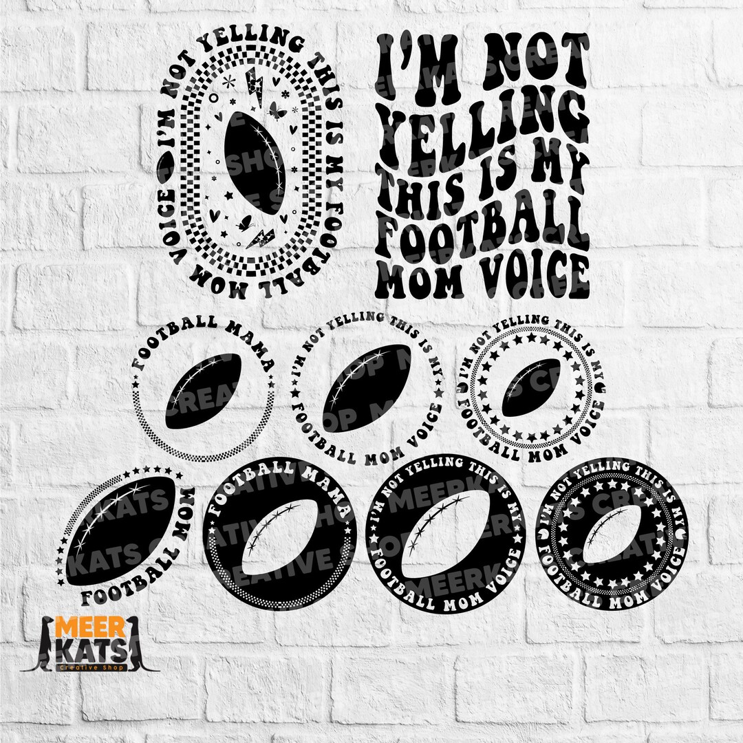 I'm Not Yelling This is My Football Mom Voice Svg, Football Lover Svg ...