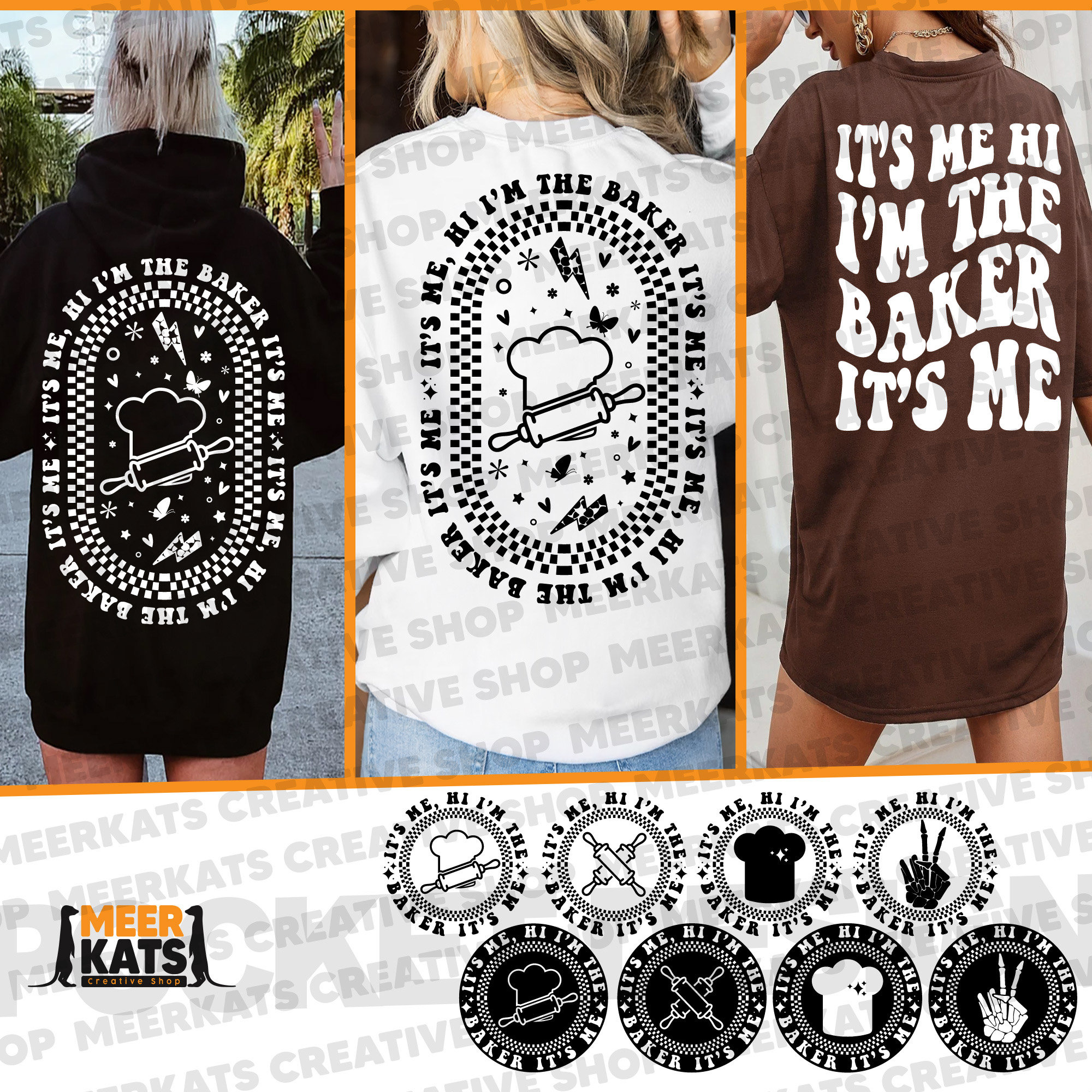 It's Me Hi I'm the Baker It's Me Svg, Pastry Chef Svg, Popular Svg ...