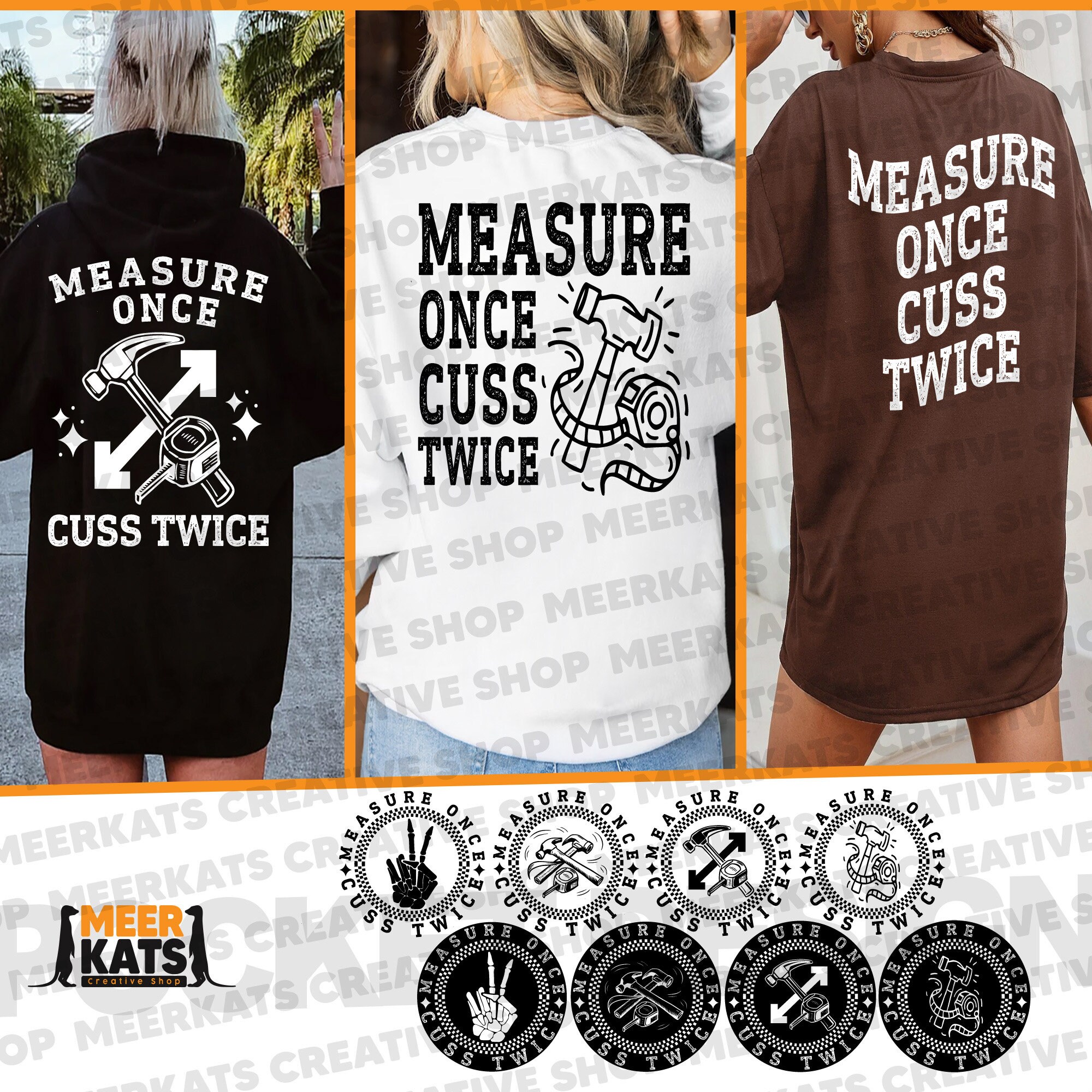 Measure Once Cuss Twice Svg, Garage Dad Shirt Svg, Father's Day Svg ...