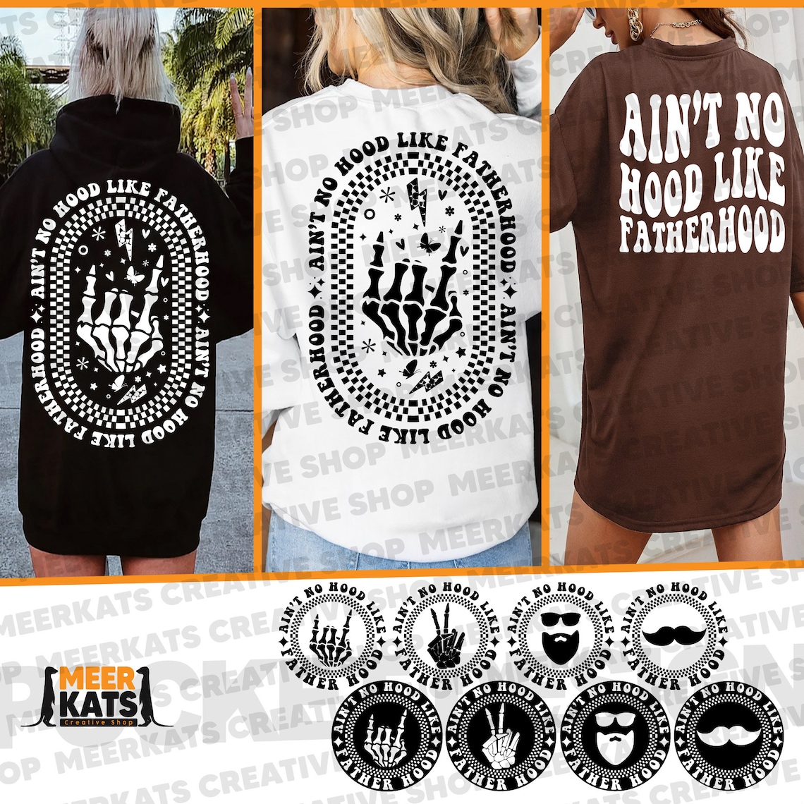 Aint No Hood Like Fatherhood Svg, Fatherhood Png, Happy Fathers Day Svg ...