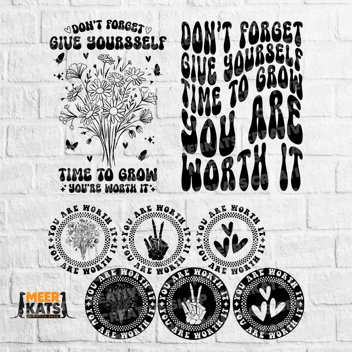 Give Yourself Time Svg, Mental Health Svg, Positivity Svg, Summer Svg ...