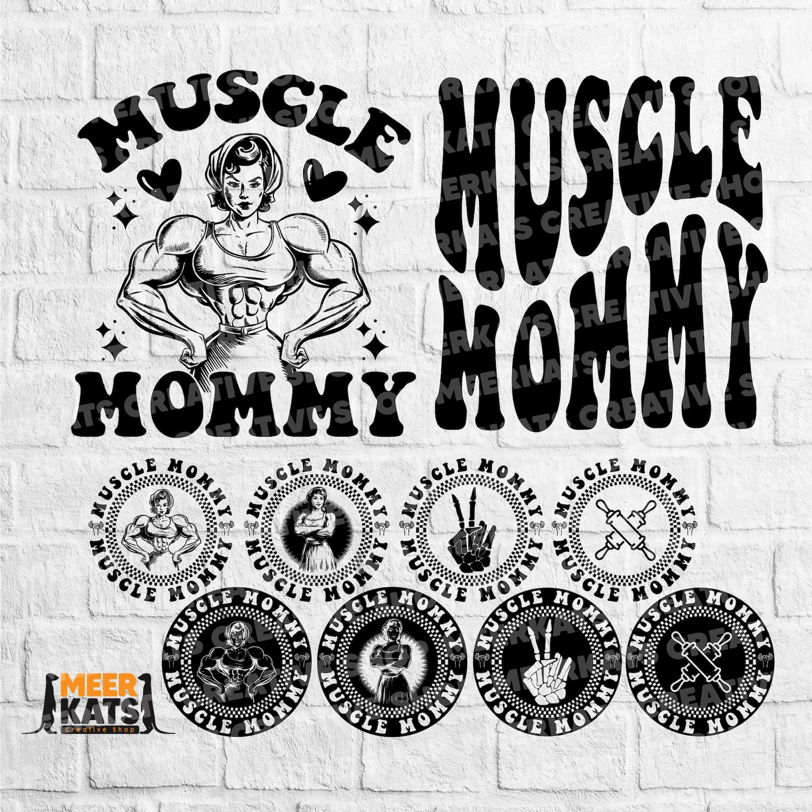 Muscle Mommy Svg, Workout Svg, Designs for Shirts, Popular Svg, Gym ...