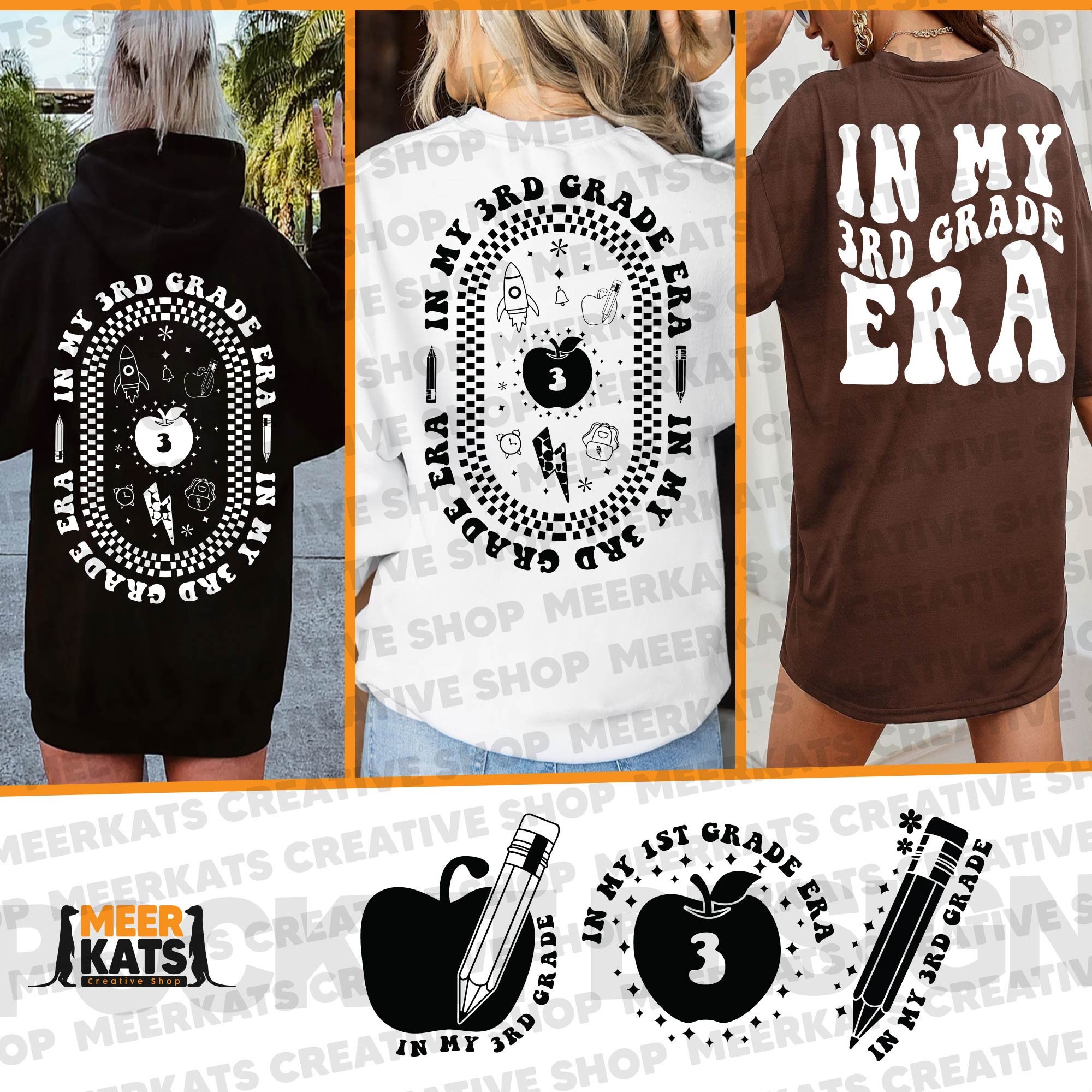 In My 3rd Grade Era Svg, Back to School Svg, 3rd Grade Png, School ...