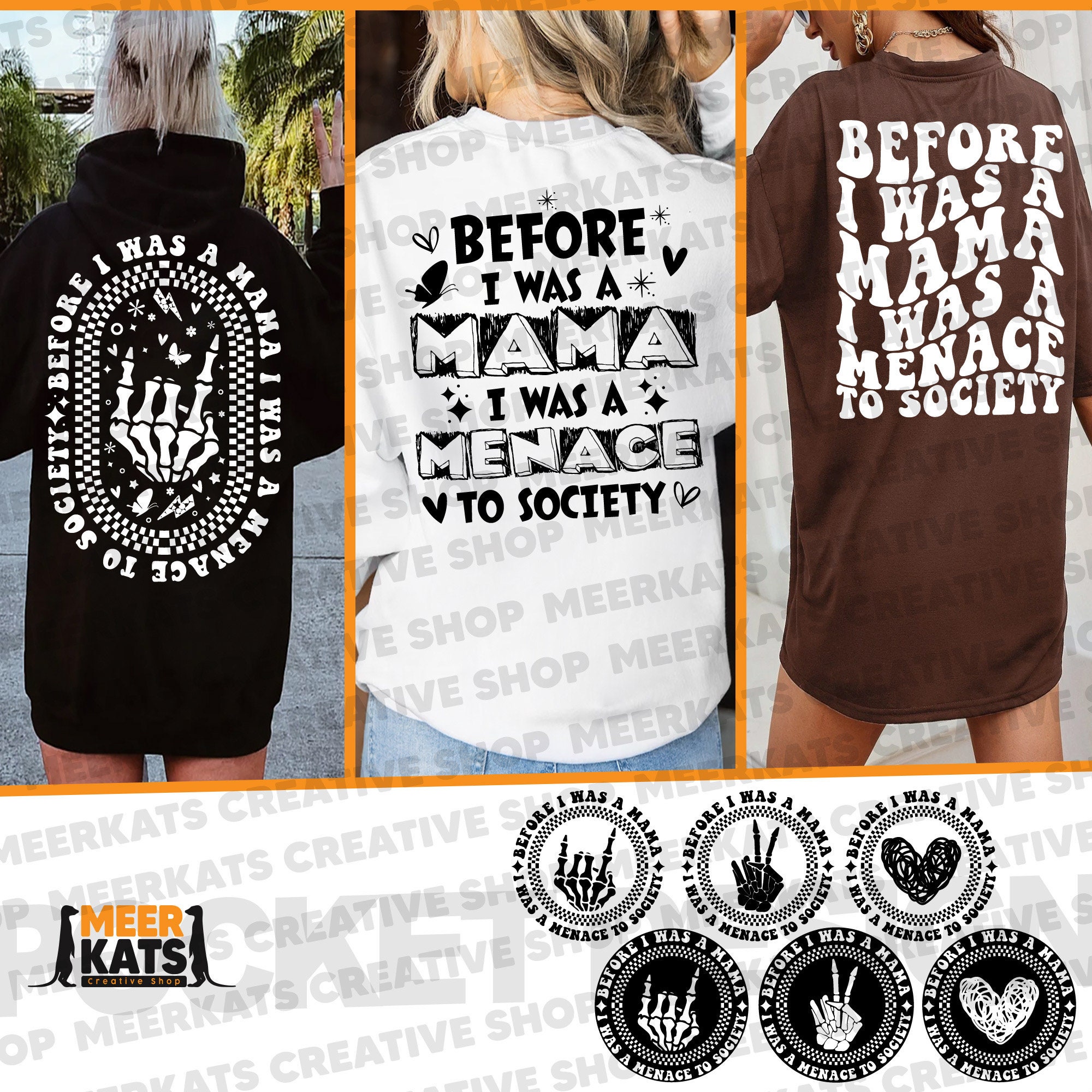 Before I Was A Mama I Was A Menace to Society Svg, Sarcastic Svg, Funny ...