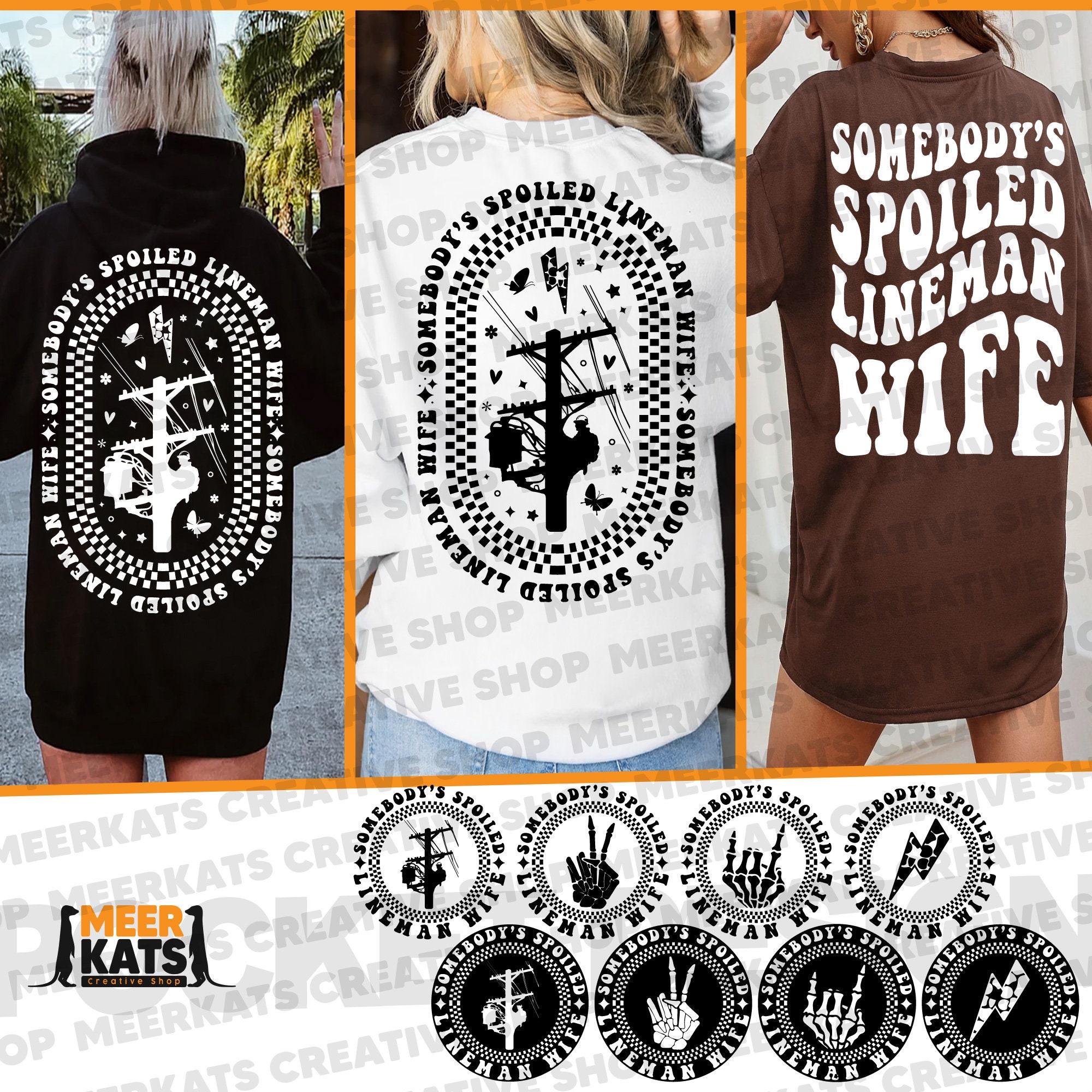 Somebody's Spoiled Lineman Wife Svg, Lineman Wife Png, Lineman ...