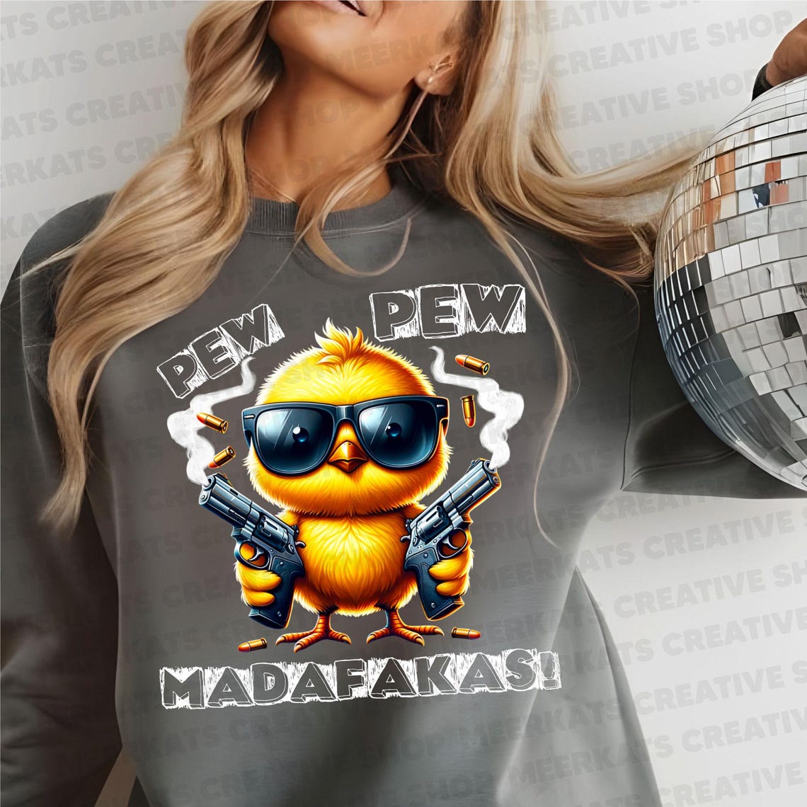 Gangster Chick PNG, Funny Pew Pew Madafakas Digital Art, Cool Chicken T ...