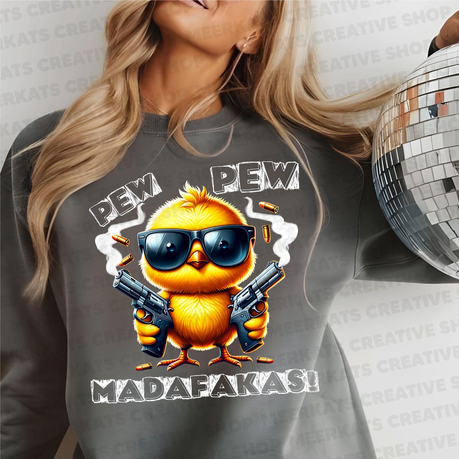 Gangster Chick PNG, Funny Pew Pew Madafakas Digital Art, Cool Chicken T ...