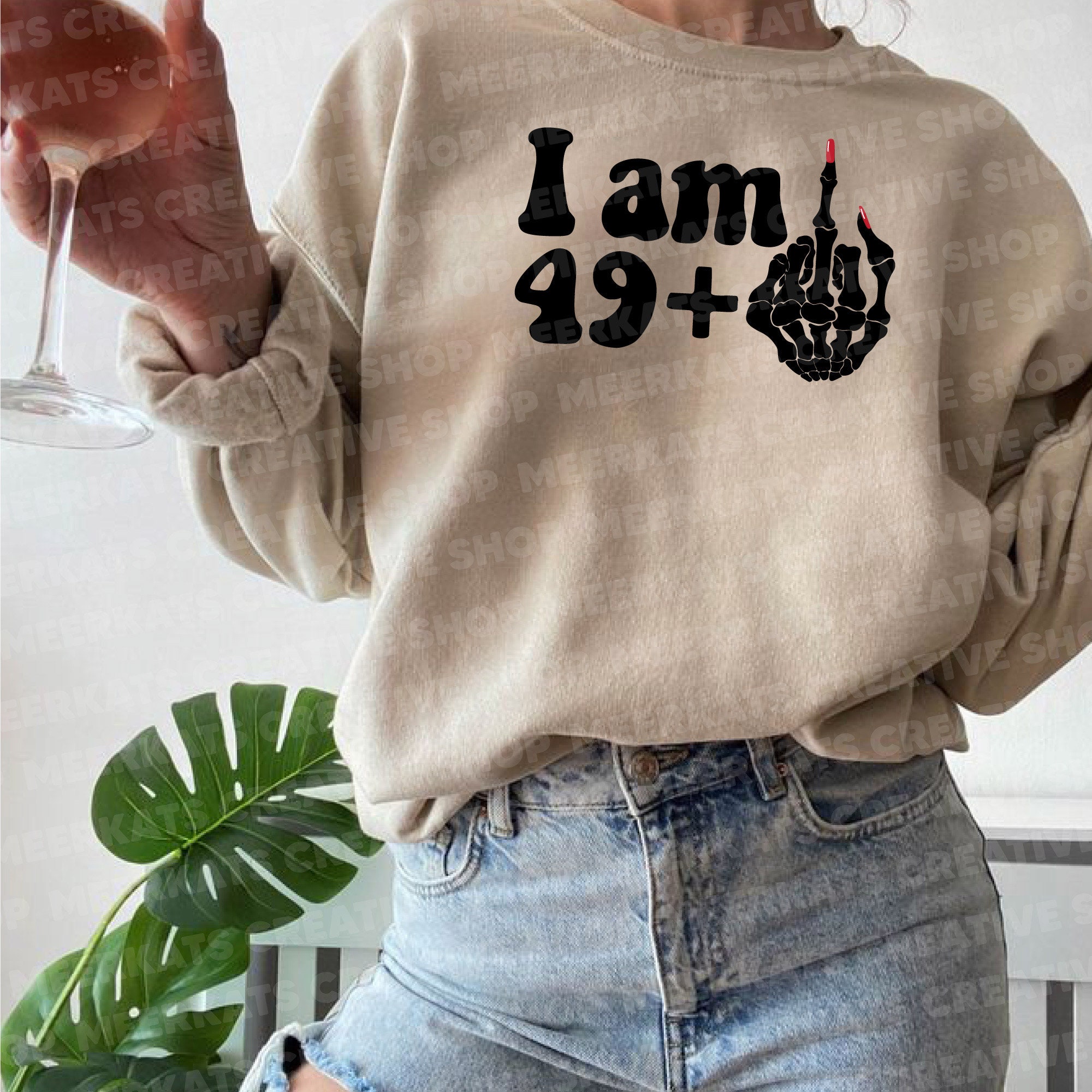 I Am 49+ Svg, Middle Finger Svg, Birthday Finger Svg, 49 Pluss One Svg ...