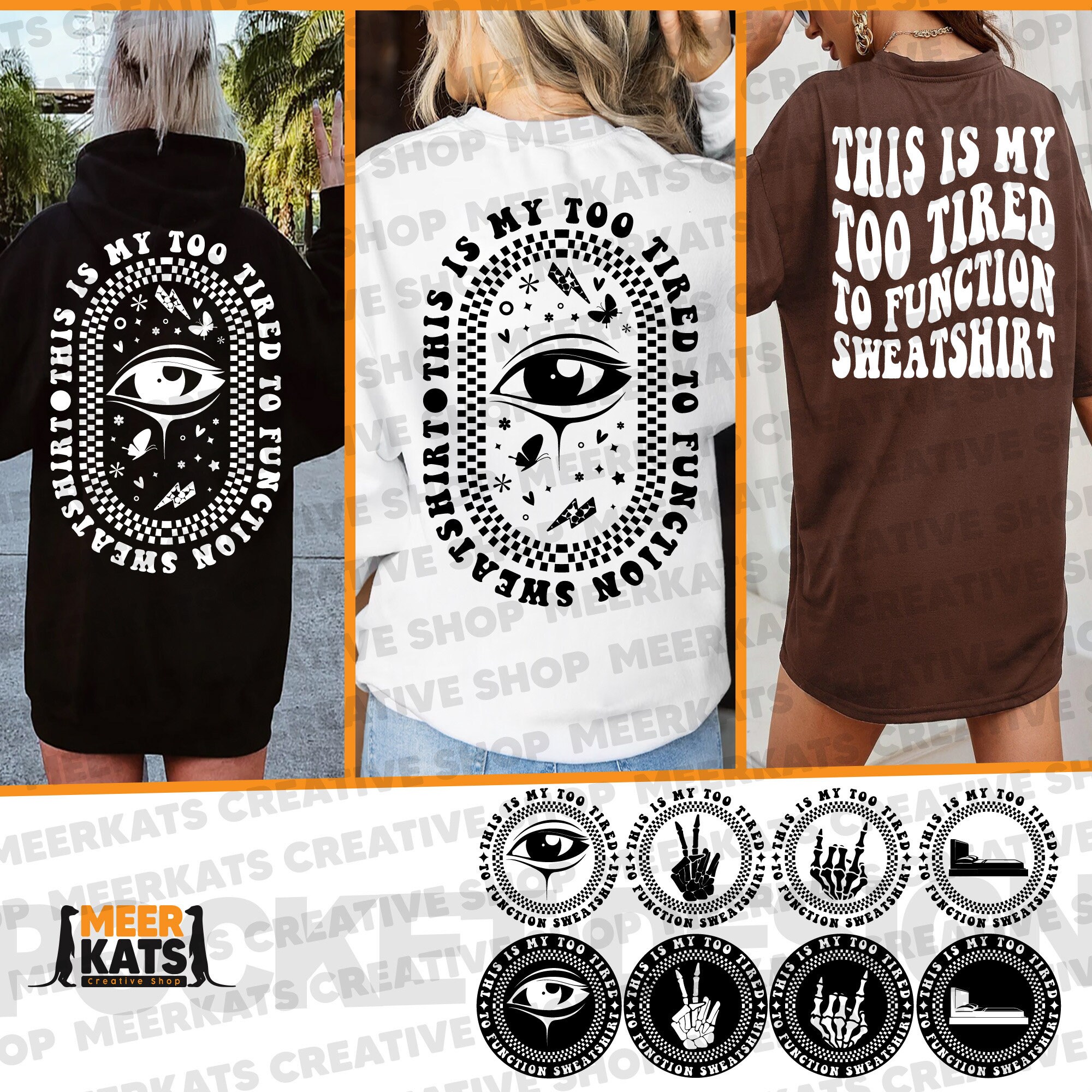 This is My Too Tired to Function Sweatshirt Svg, Sarcastic Svg, Popular ...